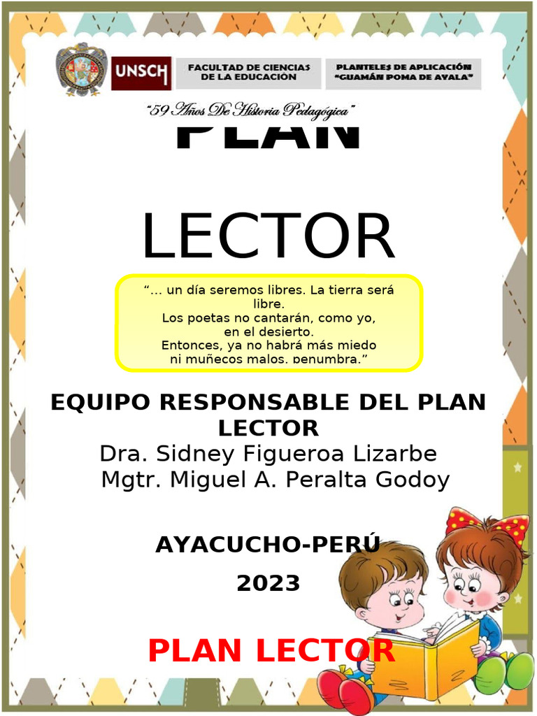 PLAN LECTOR 2023 1 A 1B | PDF | Evaluación | Aprendizaje