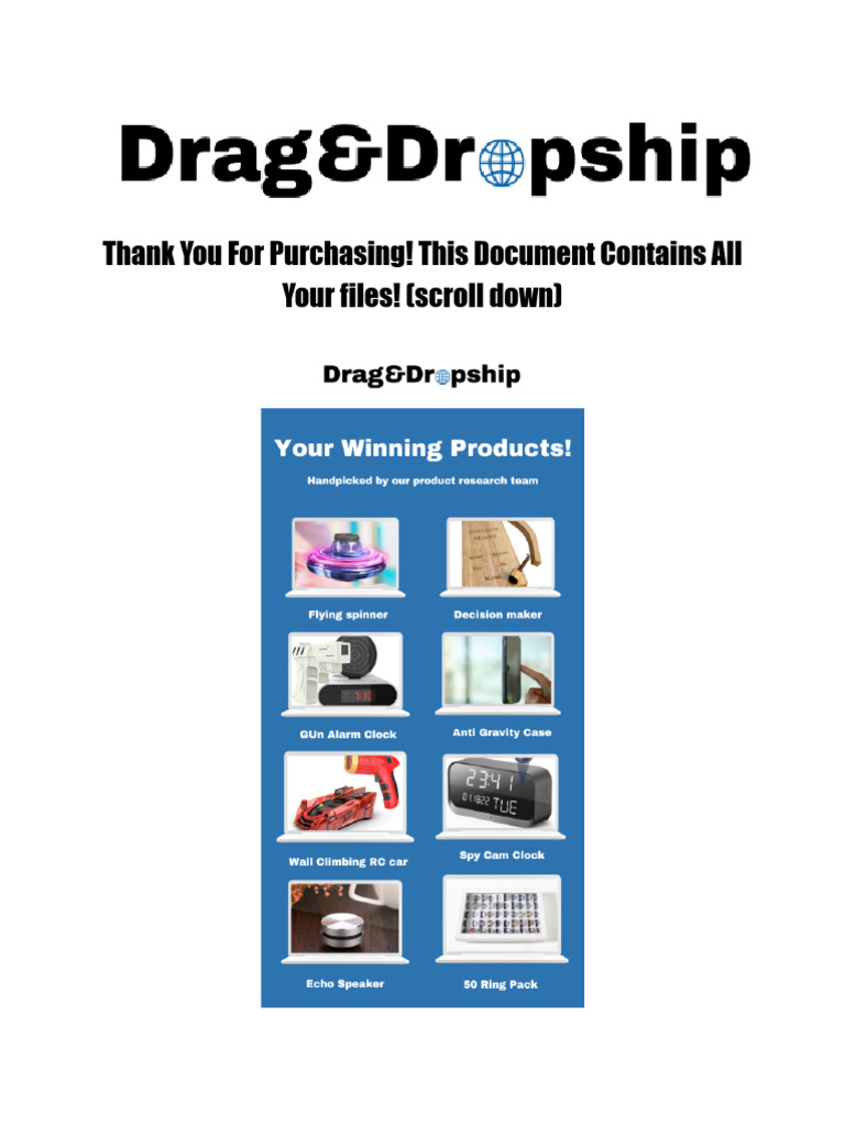 A DragDropship Prebuilt Store | PDF