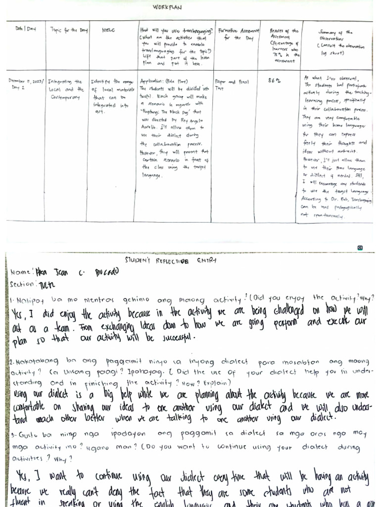 Translanguaging - Day 2 | PDF