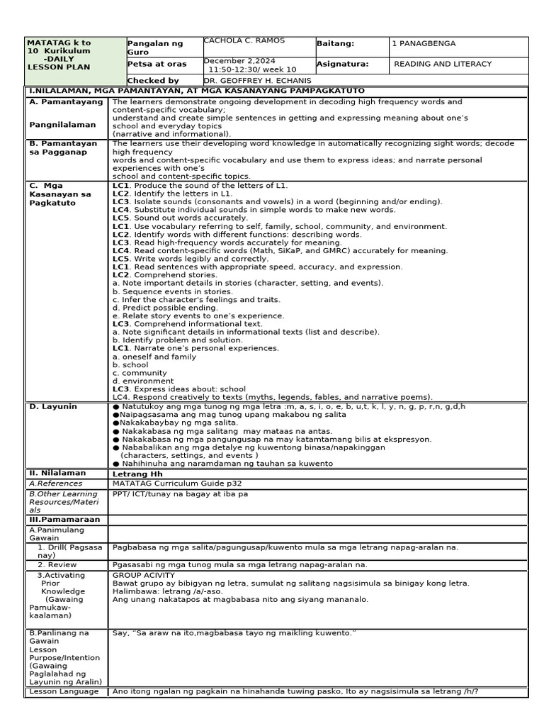 DLP Reading and Literacy | PDF
