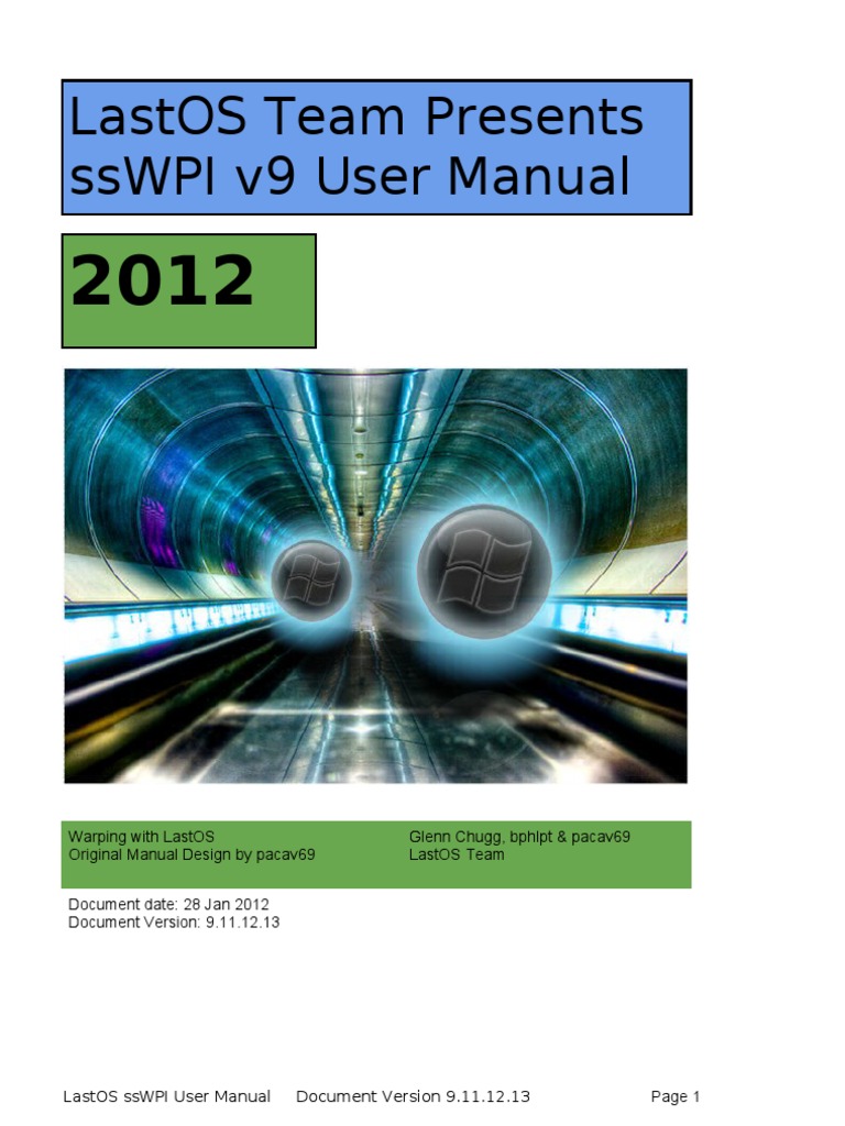 ssWPI User Manual 2012 v9.11.12.13 - Beta | PDF | Installation (Computer Programs) | Operating ...