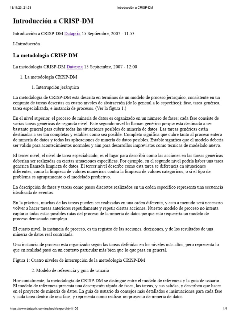 Guía Completa de CRISP-DM | PDF | Procesamiento de datos | Minería