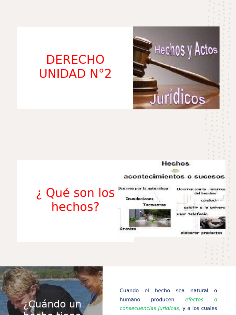 Hechos y Actos Actos Jurídicos | PDF | Intención (Derecho Penal) | Castigos