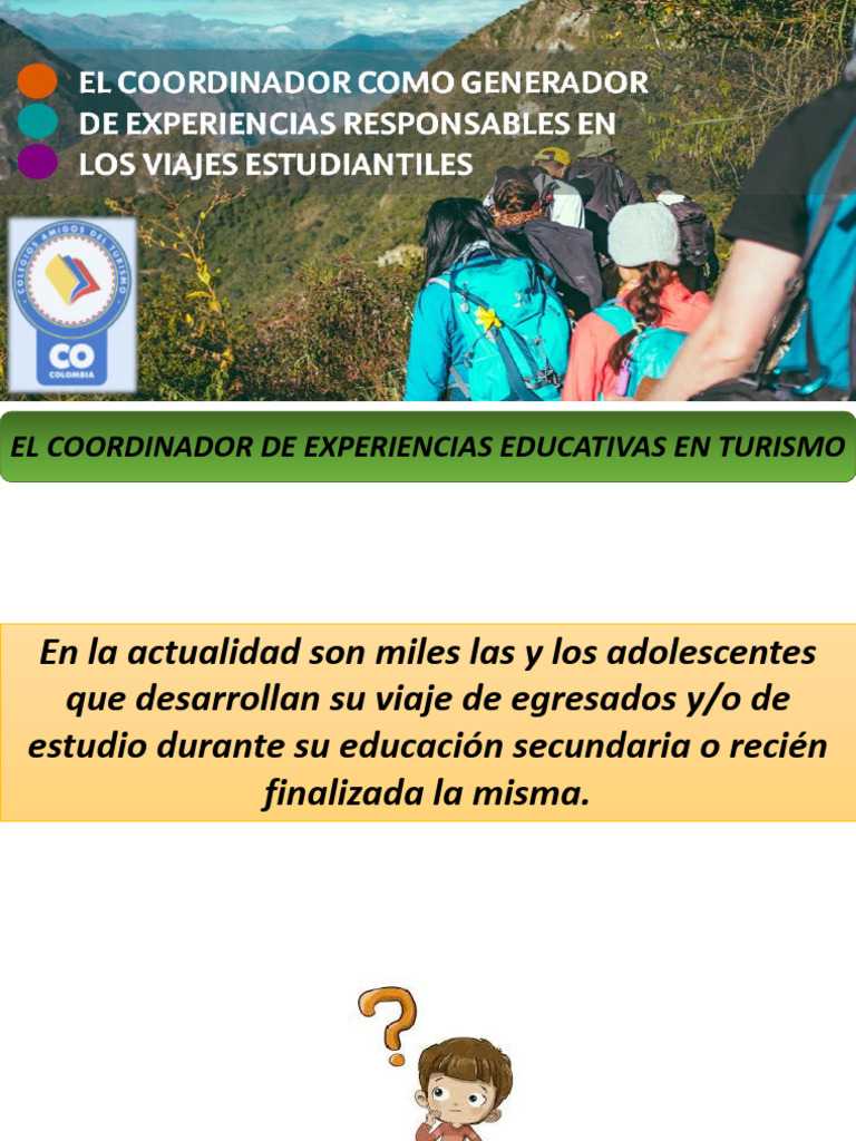 El Coordinador de Experiencias Educativas en Turismo | PDF | Turismo | Aprendizaje