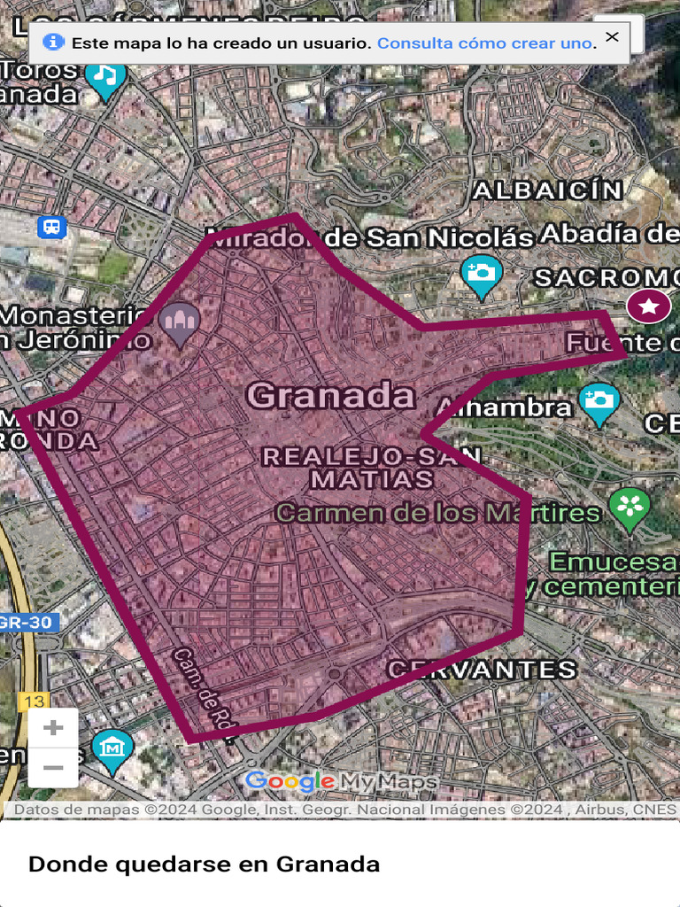 Donde Quedarse en Granada - Google My Maps | PDF