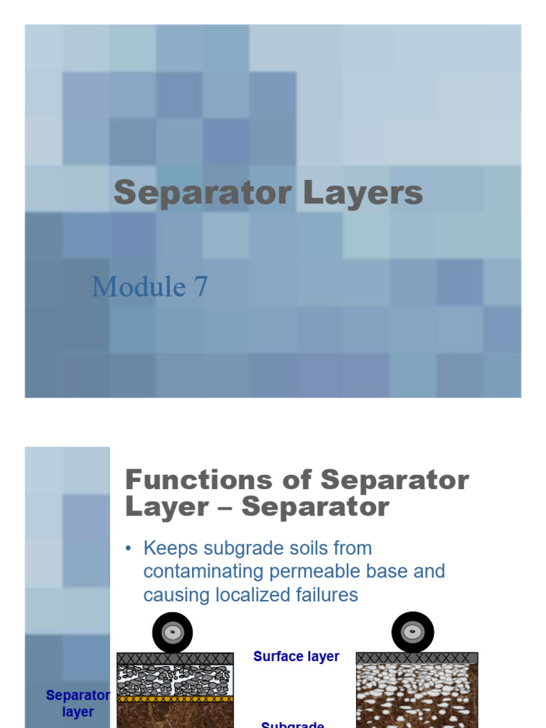 Geotextile and Base Course Separator Layers | PDF | Drainage | Road Surface
