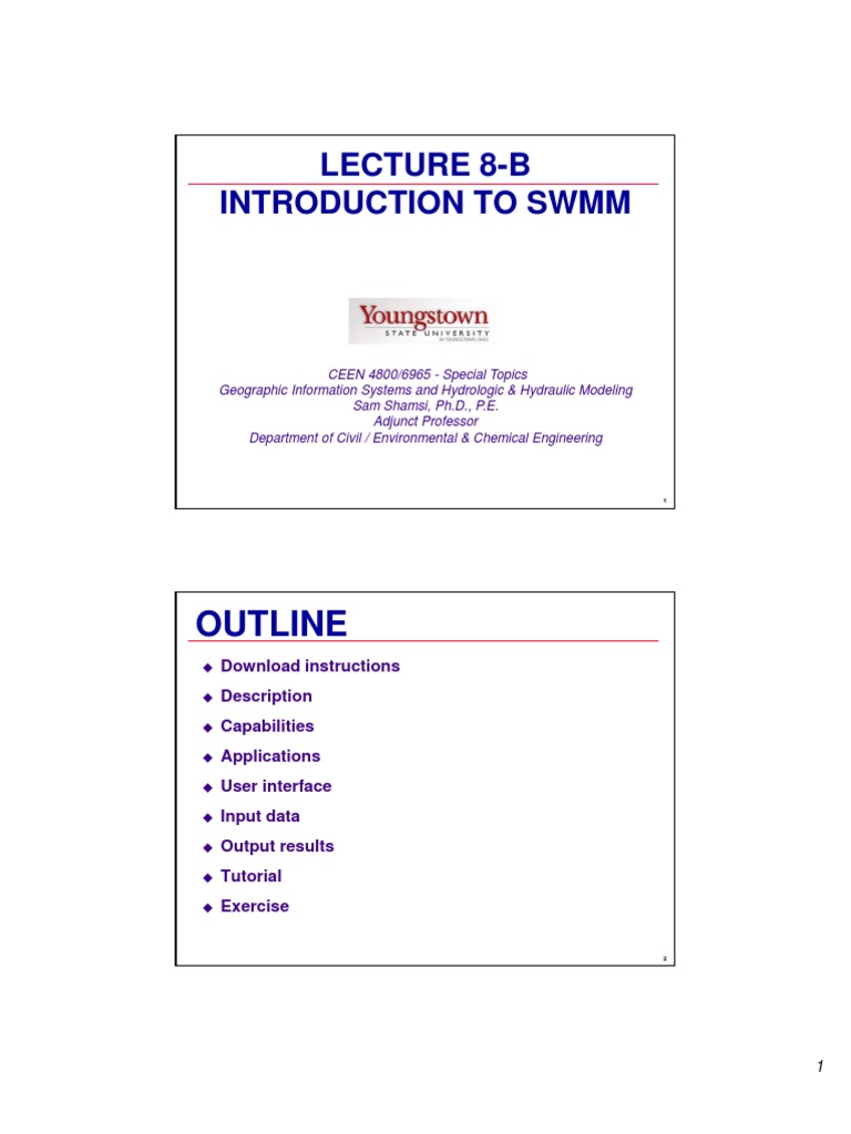 8B SWMM | PDF | Civil Engineering | Hydrology And Urban Planning