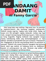 Sandaang Damit Ni Fanny Garcia | PDF