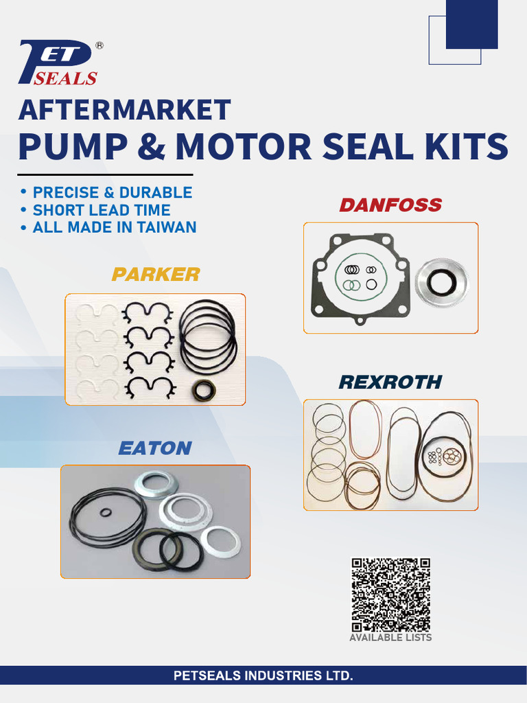 Aftermarket Pump&motor Seal Kits - 24.07.26 | PDF | Hydraulics | Gas ...