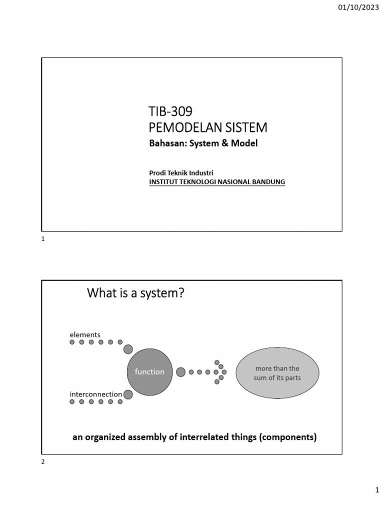 02 System Model | PDF | System | Conceptual Model