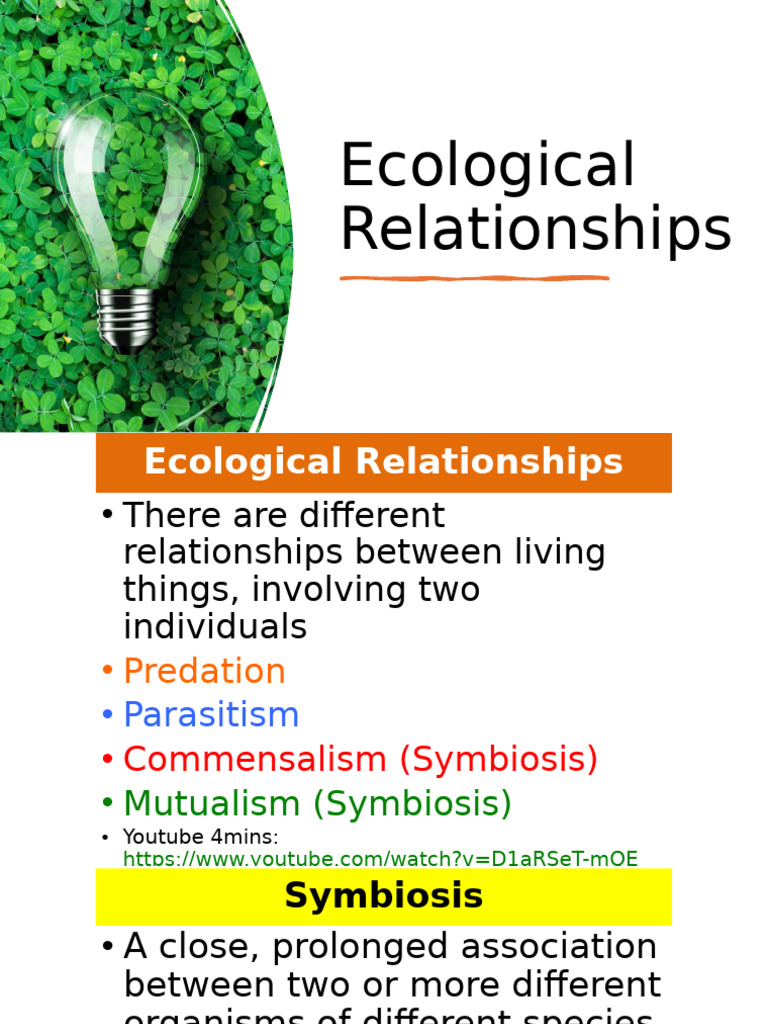 Ecological Relationships | PDF