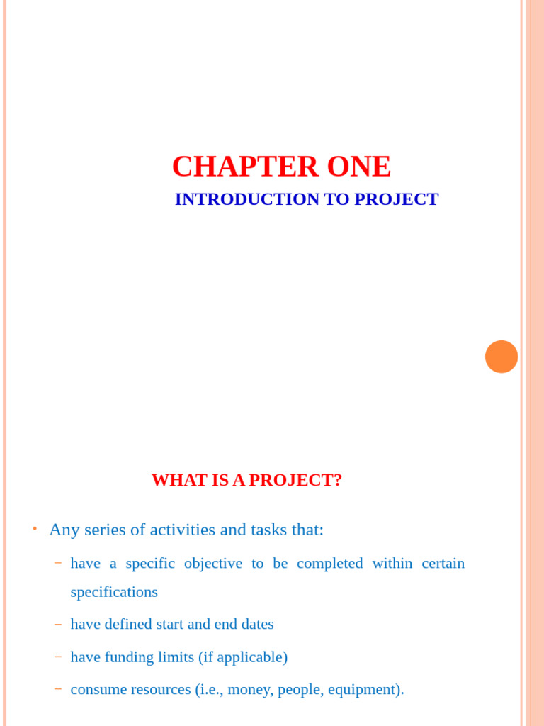 CH 1 - Introduction To Project | PDF | Project Management | Strategic ...