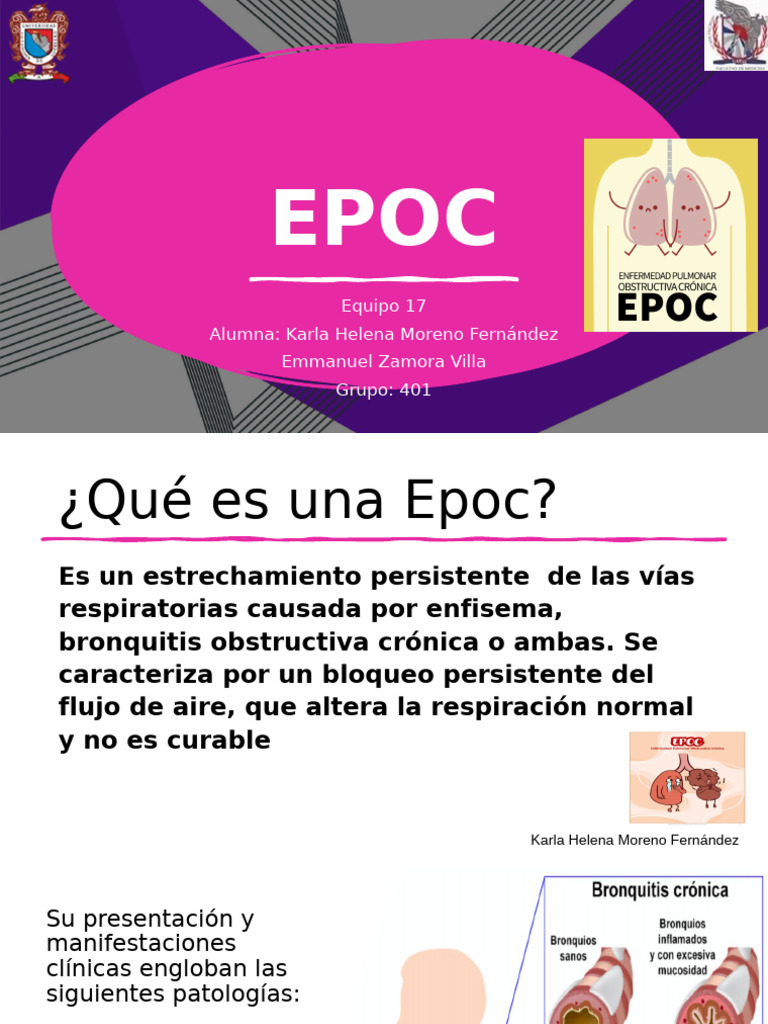 epoc (1) | PDF | Enfermedad pulmonar obstructiva crónica | Tos