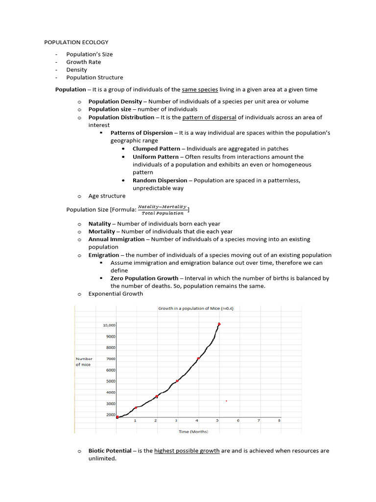 Population Ecology | PDF | Biological Dispersal | Ecology