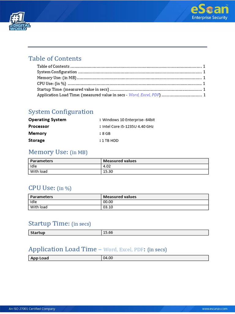 eScan Enterprise EDR Footprint - KDN 2024 | PDF