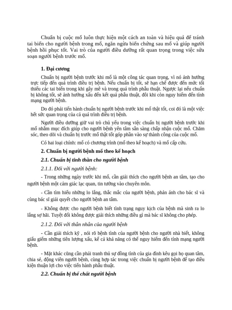 Chăm Sóc BN Trư C M | PDF