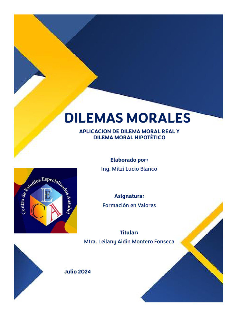 Dilema Moral | PDF | Moralidad | Experiencia