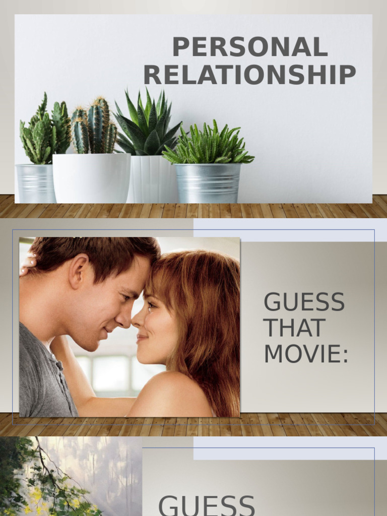 Personal Relationship Lecture Pre | PDF | Intimate Relationships | Love