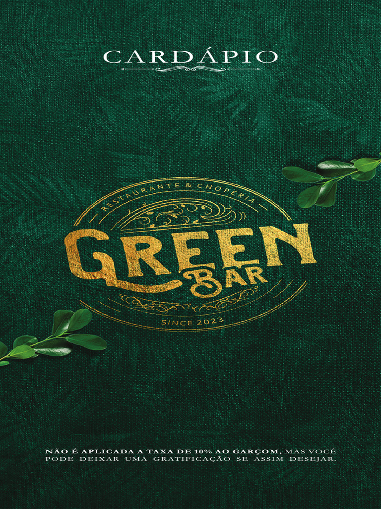 Green Bar - Cardápio | PDF