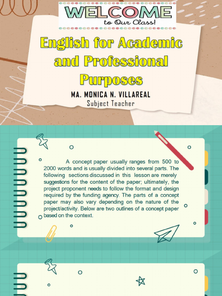 EAPP - Lesson 10 1 - Parts of A Concept Paper - Asynchronous Activity 7 | PDF