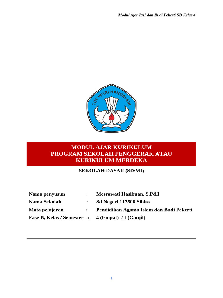 BAB 5 - MA PAIBP Kls 4 (datadikdasmen.com) | PDF