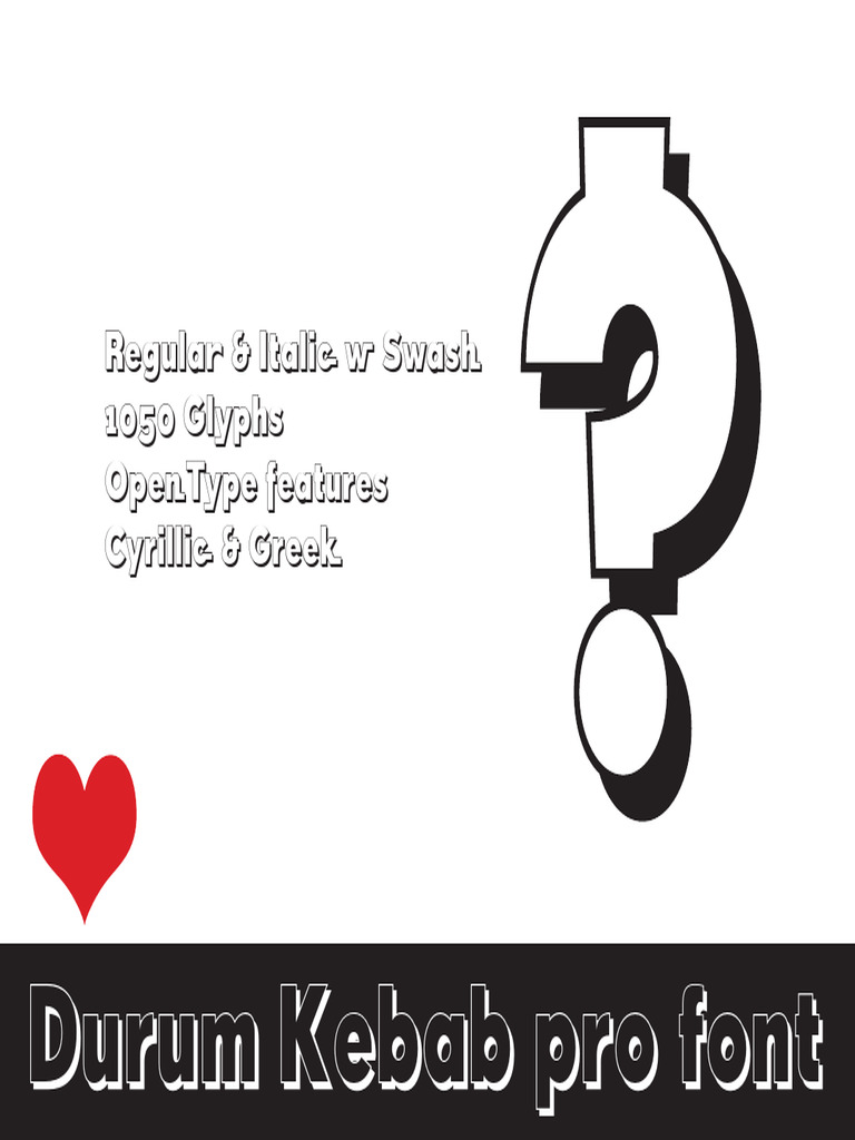 Durum Kebab Pro Font | PDF | Graphemes | Orthography