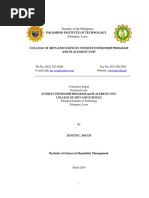 Sample Student Internship Plan Format | PDF | Internship | Job Hunting