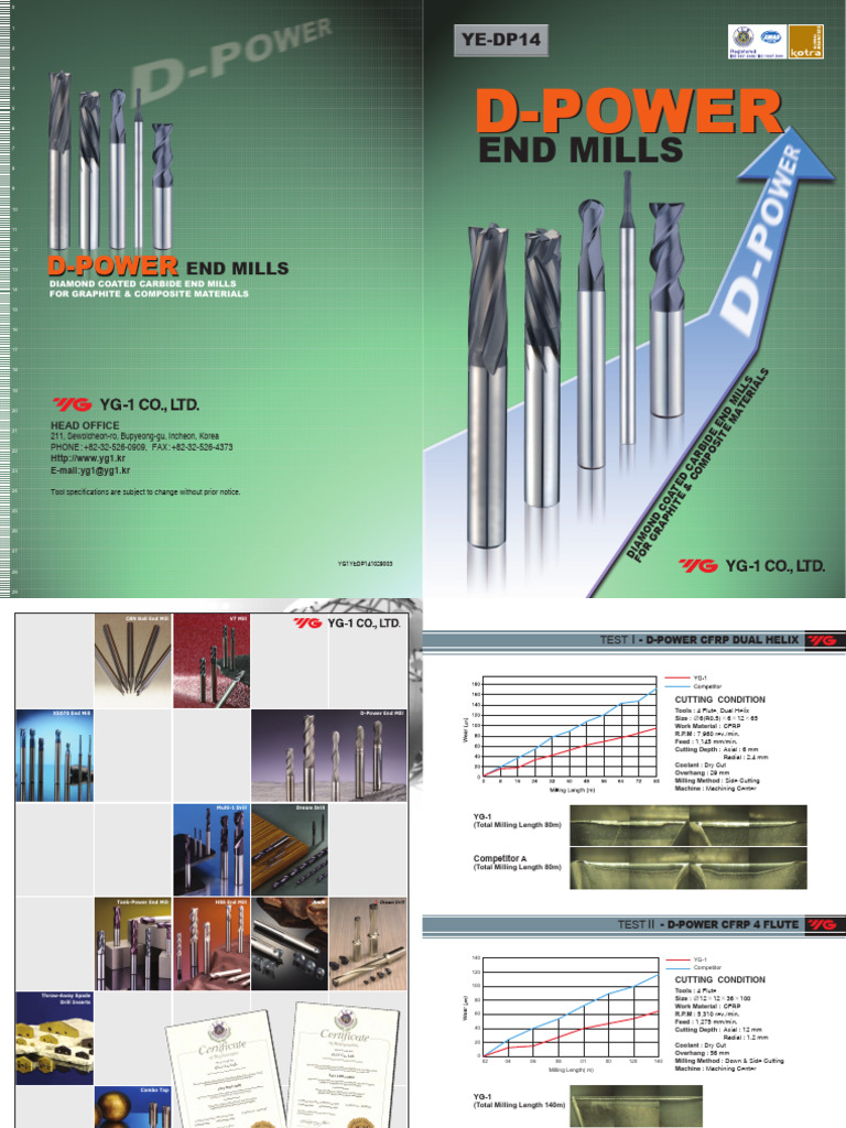 Diamond Coated Carbide End Mills | PDF | Steel | Materials