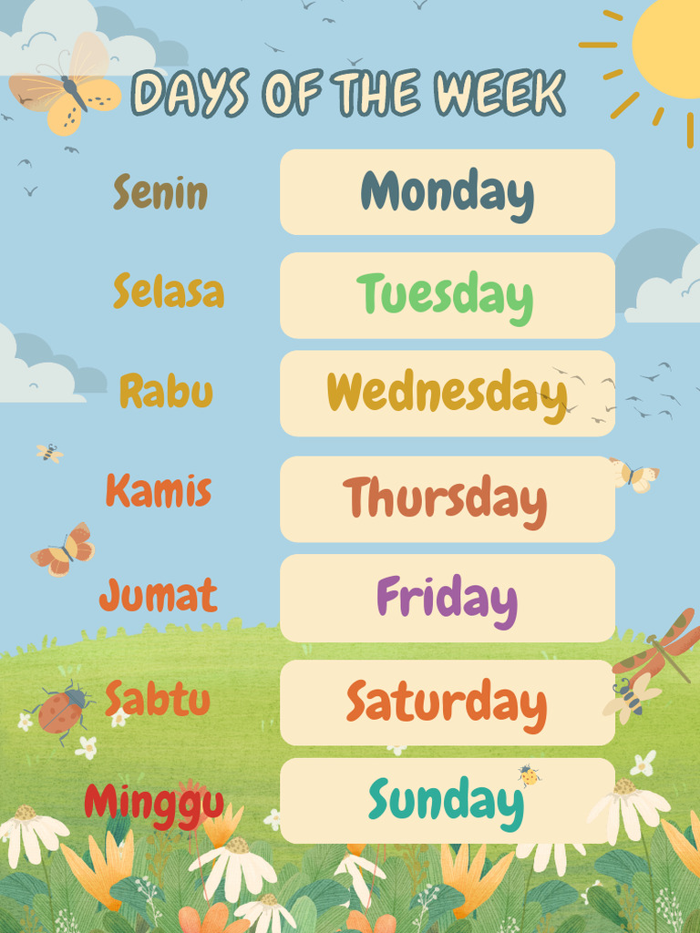 Days of the week | PDF