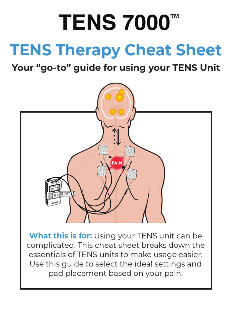 TENS 7000 Settings and Modes Guide | PDF | Pain | Medical Specialties