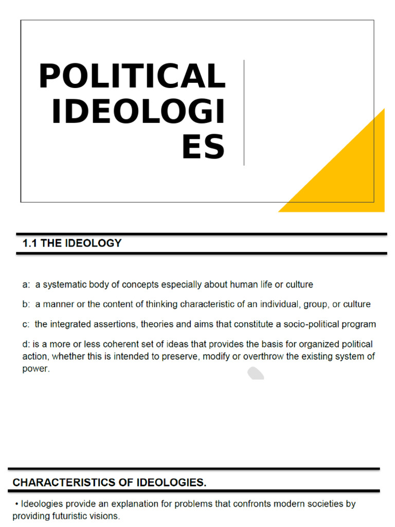 Political Ideologies | PDF