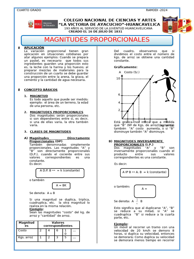 Magnitudes Proporcionales | PDF