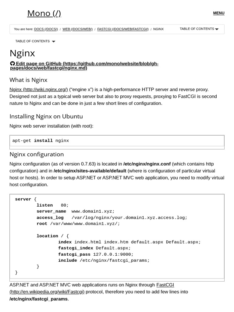 Nginx _ Mono_aspx | PDF | World Wide Web | Internet & Web