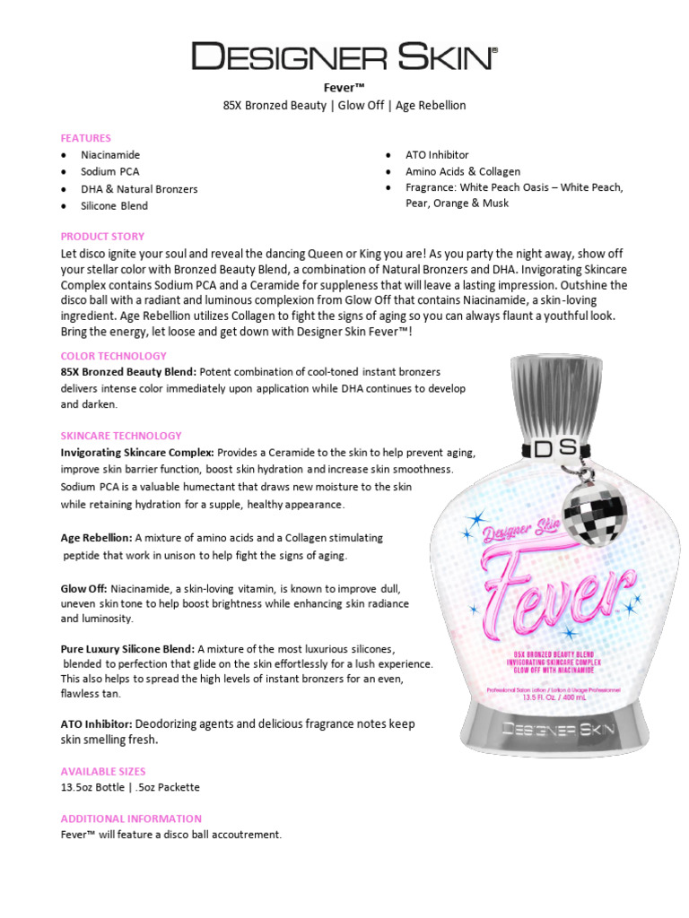 Designer Skin Fever Fact Sheet 1 | PDF