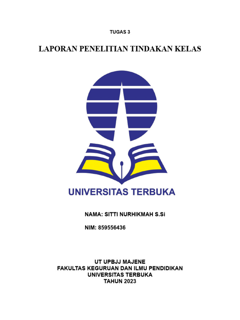Tugas 3 Penelitian Tindakan Kelas | PDF