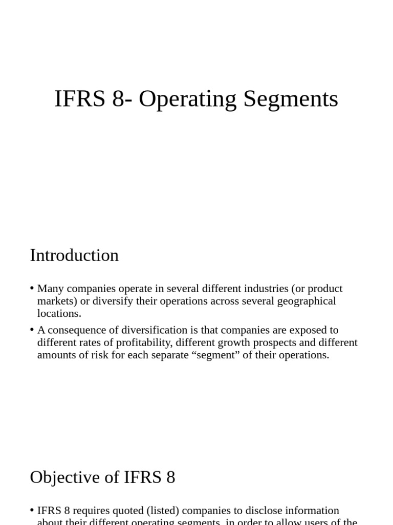 IFRS 8 Operating Segments 20092024 032636pm | PDF | Financial Statement | Revenue