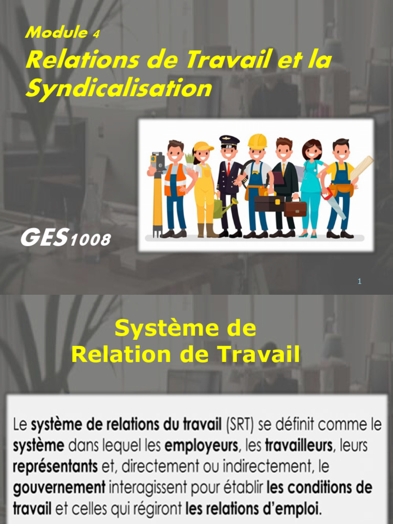 Syndicalisation et relations de travail au Canada | PDF | Négociation ...