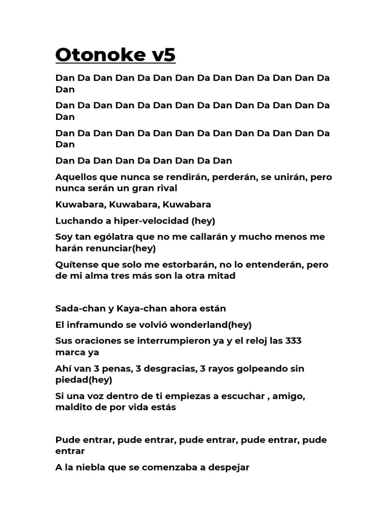 Otonoke v5 | PDF