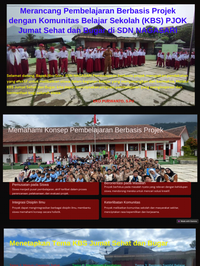 Merancang Pembelajaran Berbasis Projek Dengan Komunitas Belajar Sekolah KBS PJOK Jumat Sehat Dan ...