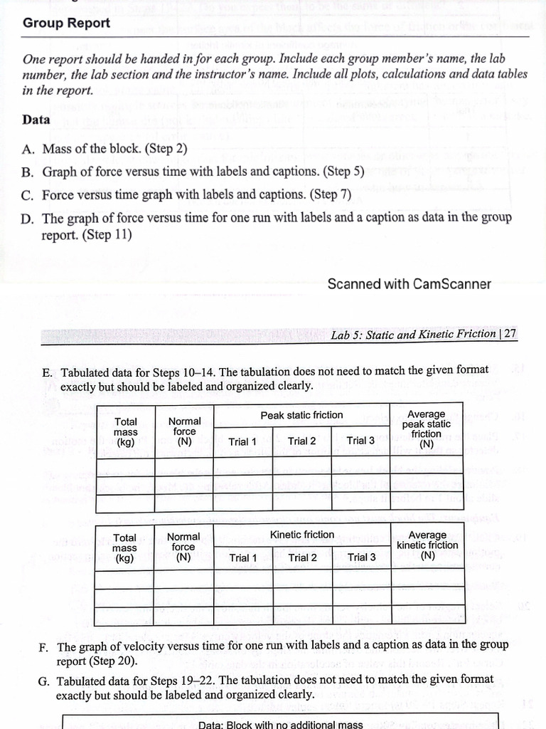 Physics Lab 5 | PDF