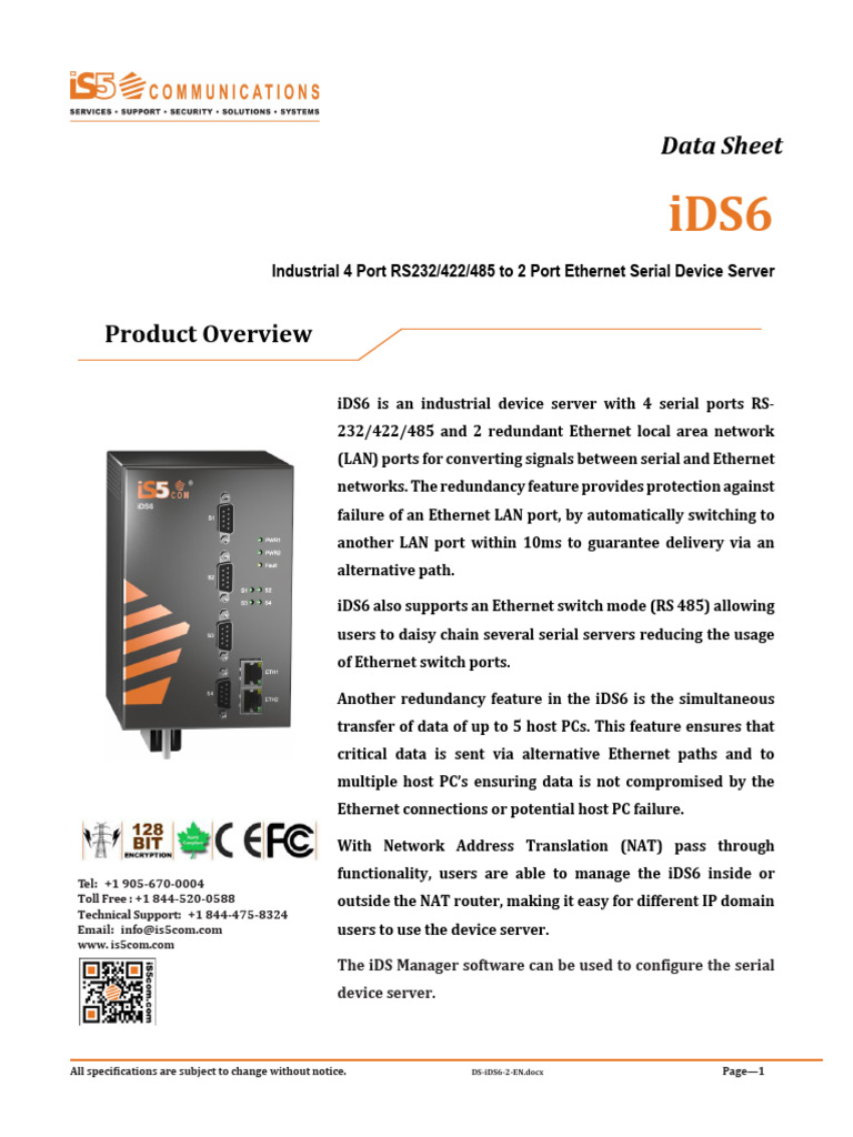 DS-iDS6-2-EN | PDF | Port (Computer Networking) | Computer Network