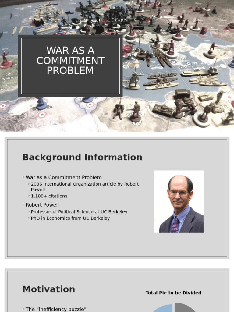 Understanding War as a Commitment Problem | PDF | Economies | Economics
