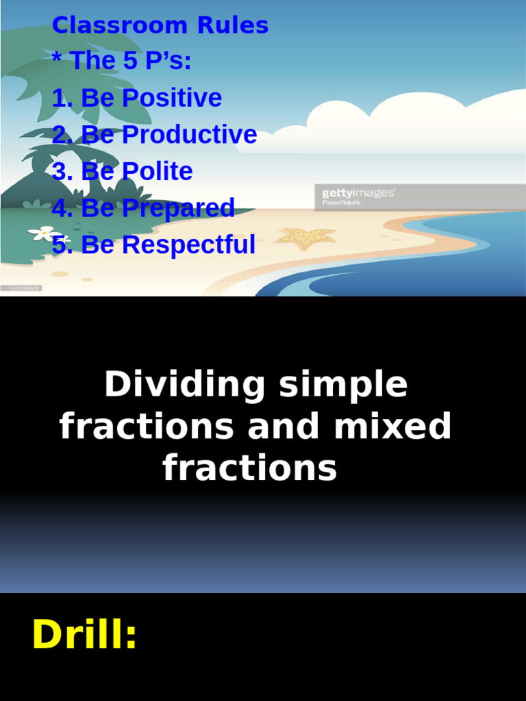 Math-6 - Dividing Simple and Mixed Fractions | PDF | Elementary ...