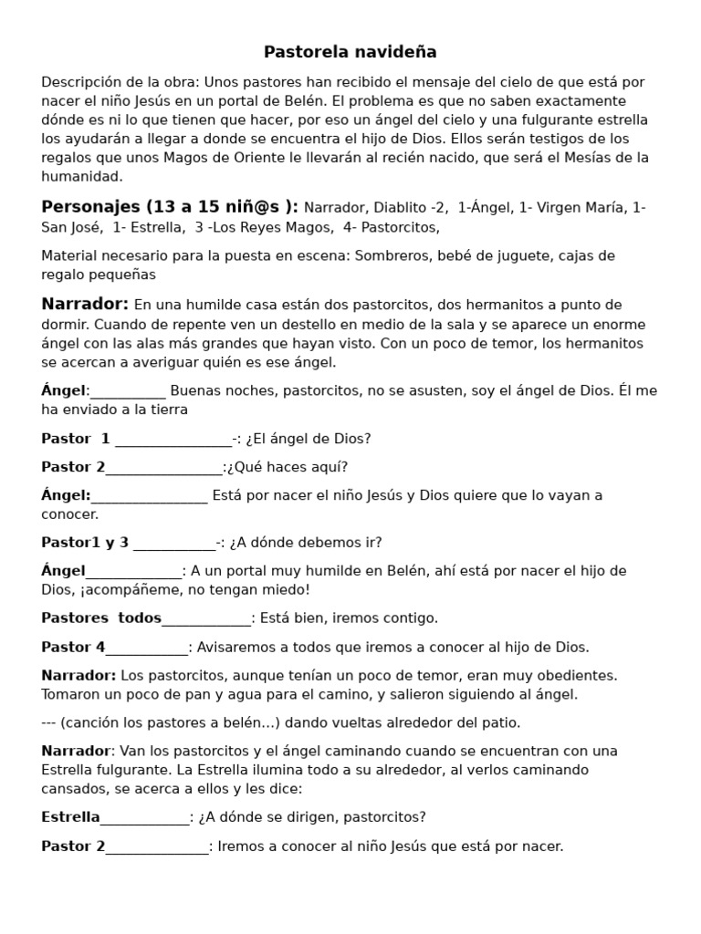Pastorela Navideña | PDF | Reyes Magos | María, madre de Jesús