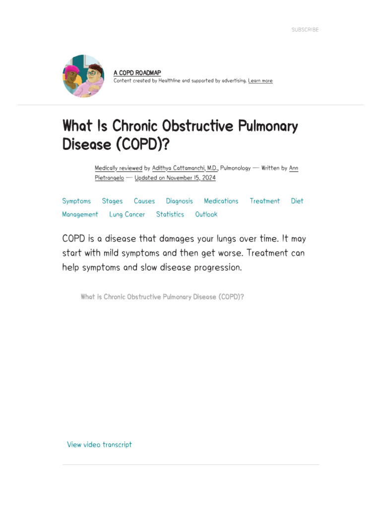 COPD_ Stages, Causes, Treatment, and More | PDF | Chronic Obstructive ...