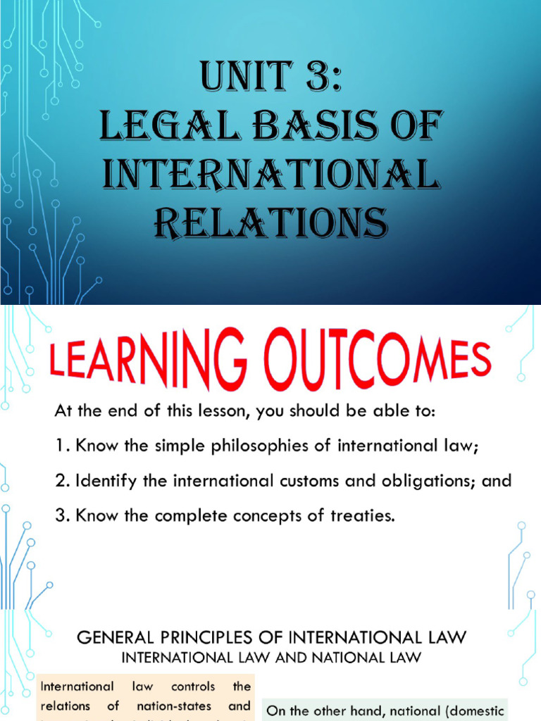 Unit 3 (Lesson 9) | PDF | Territorial Waters | United Nations Convention On The Law Of The Sea