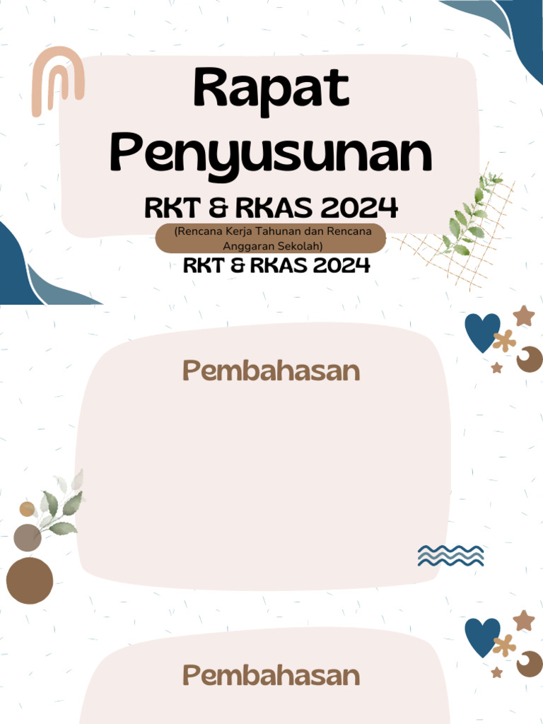 Rapat Penyusunan RKT & RKAS 2024 | PDF