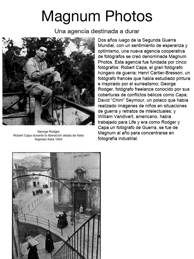 Historia de Magnum Photos | PDF