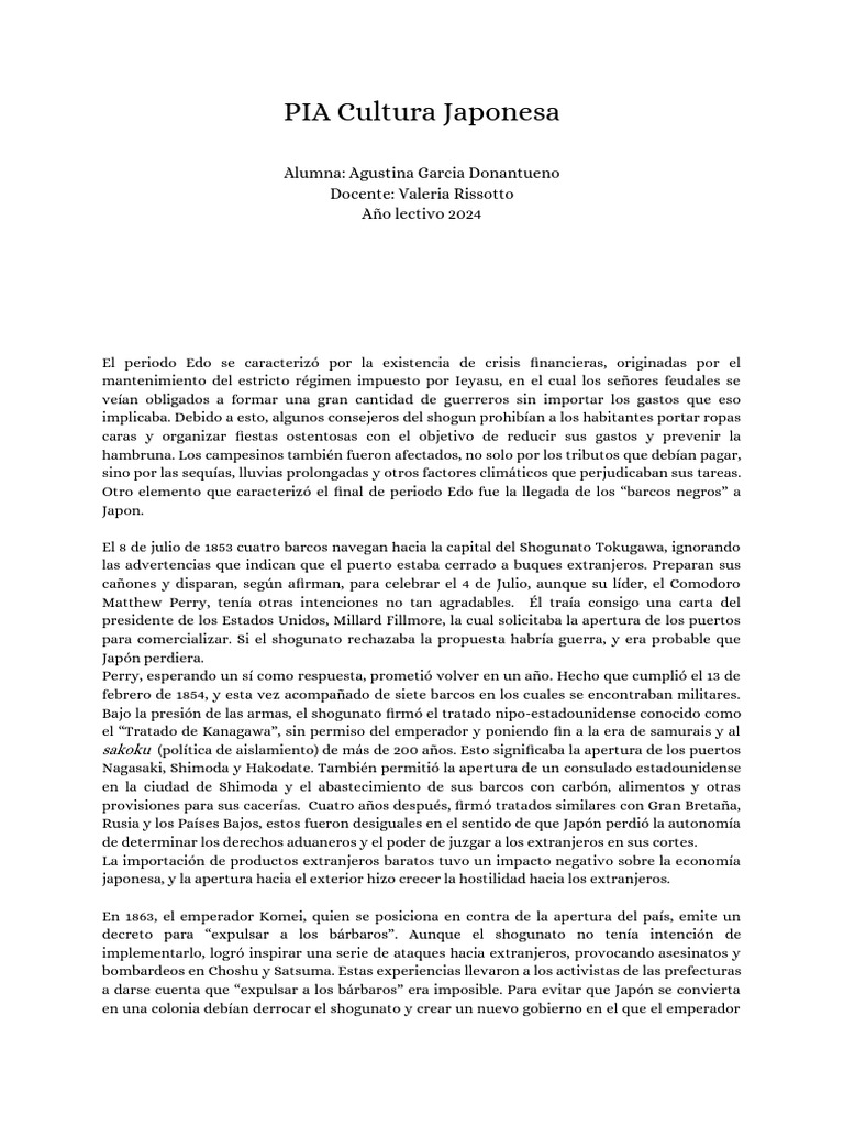 CULTURA jap era meiji | PDF | Japón | Japón feudal