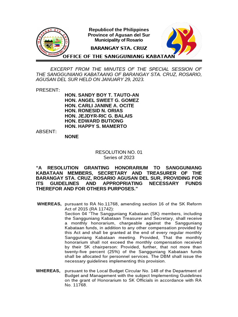 HONORARIUM-CORRECTED (2) | PDF | Government